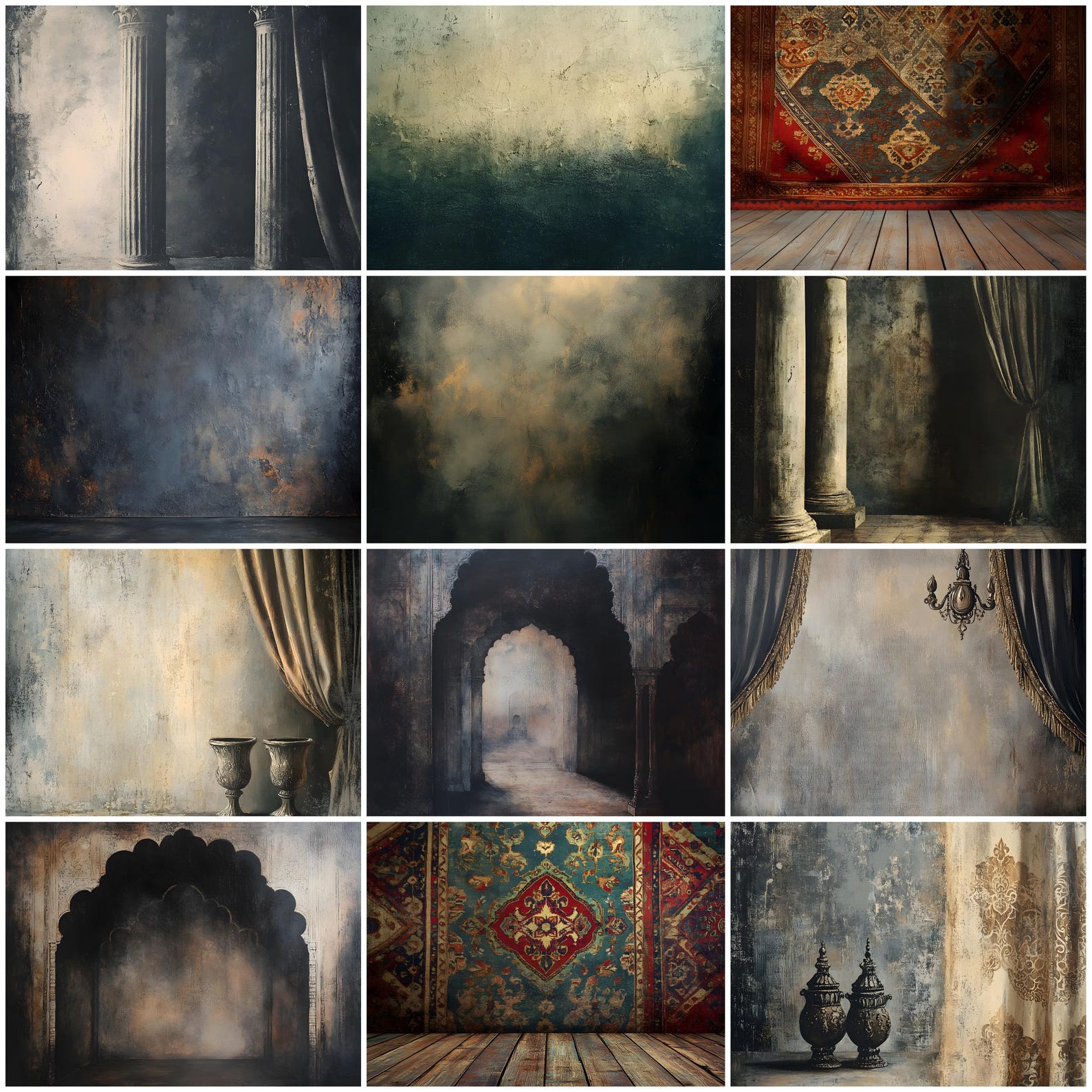 Indian Ethnic Fine Art Textures Digital Photo Backdrops, Indian Style ...