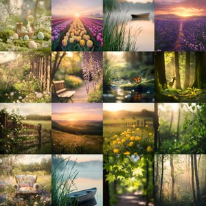 50 Spring Digital Backdrops for Photography | Easter Backgrounds Bundle ...