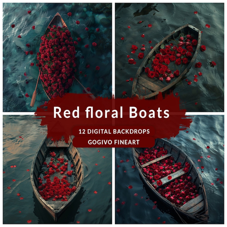 Flores de rosas rojas y fondos digitales de barcos Maternidad fondo ...