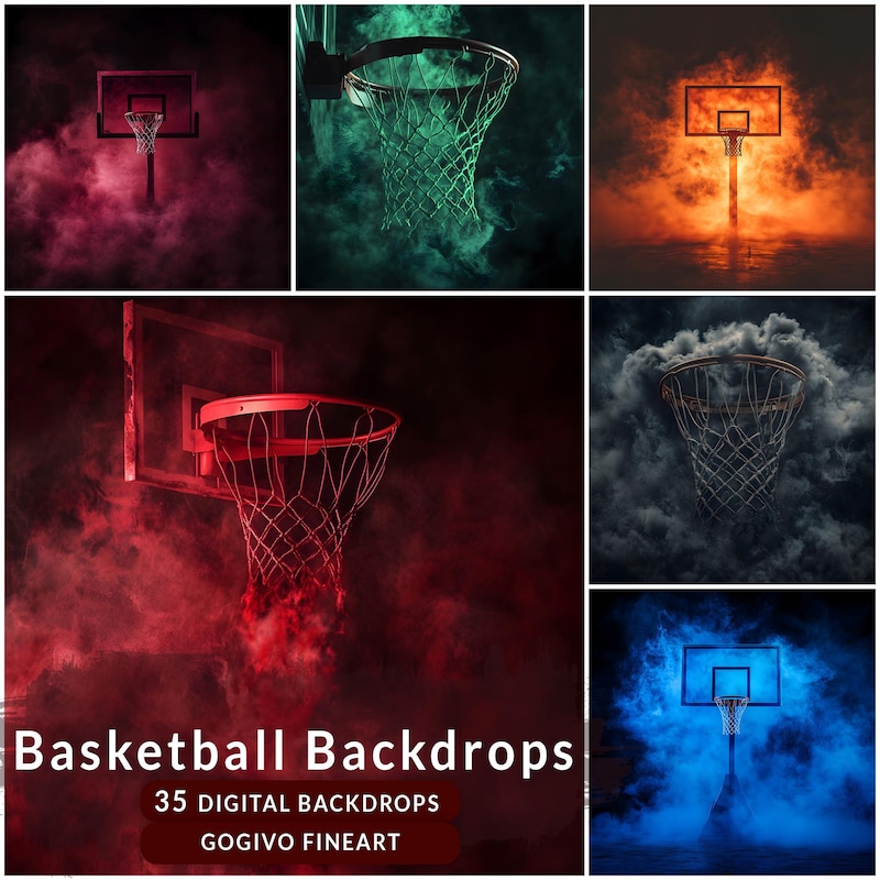 Basketball Backdrop - Etsy