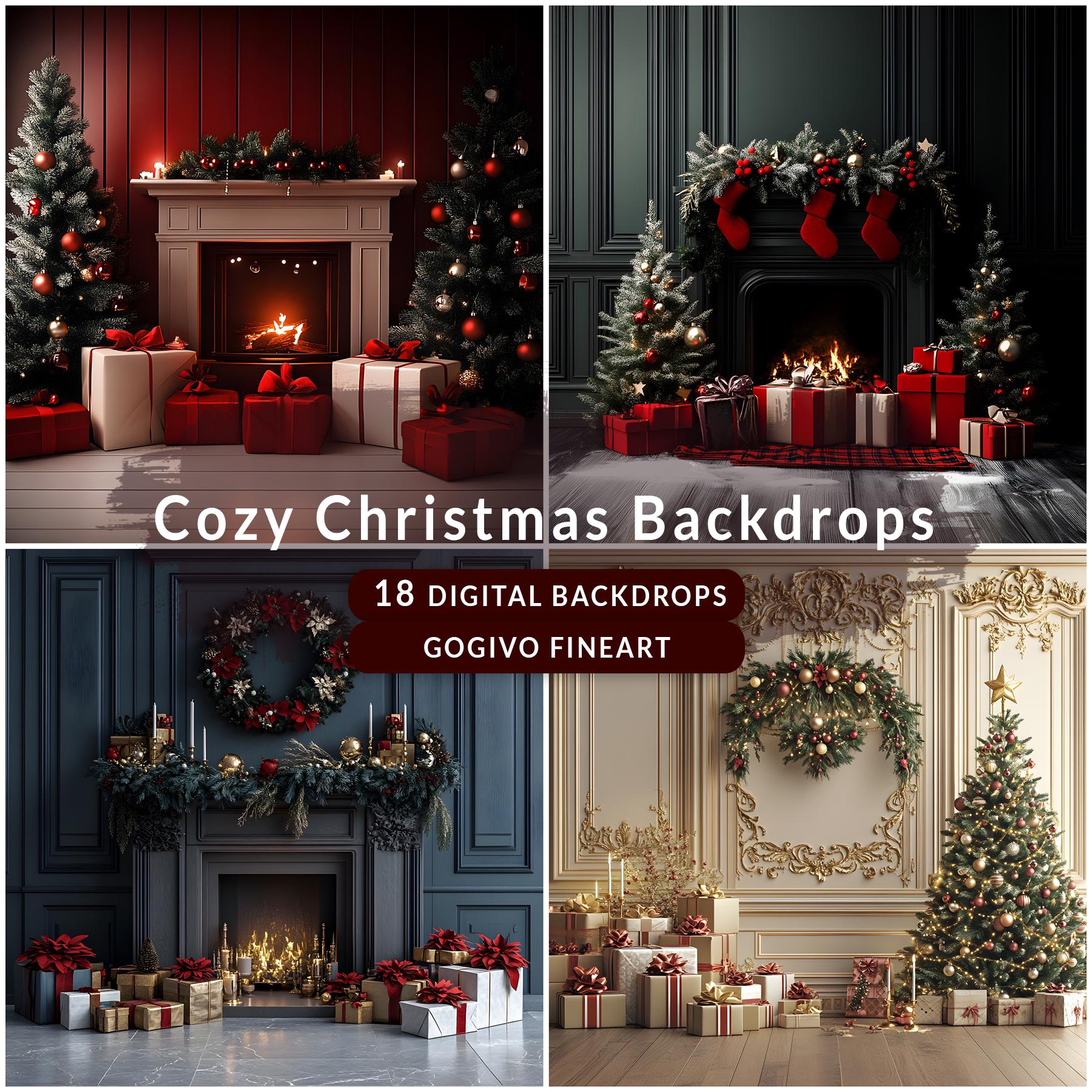 Christmas Digital Backdrops, Christmastime Digital Photography ...
