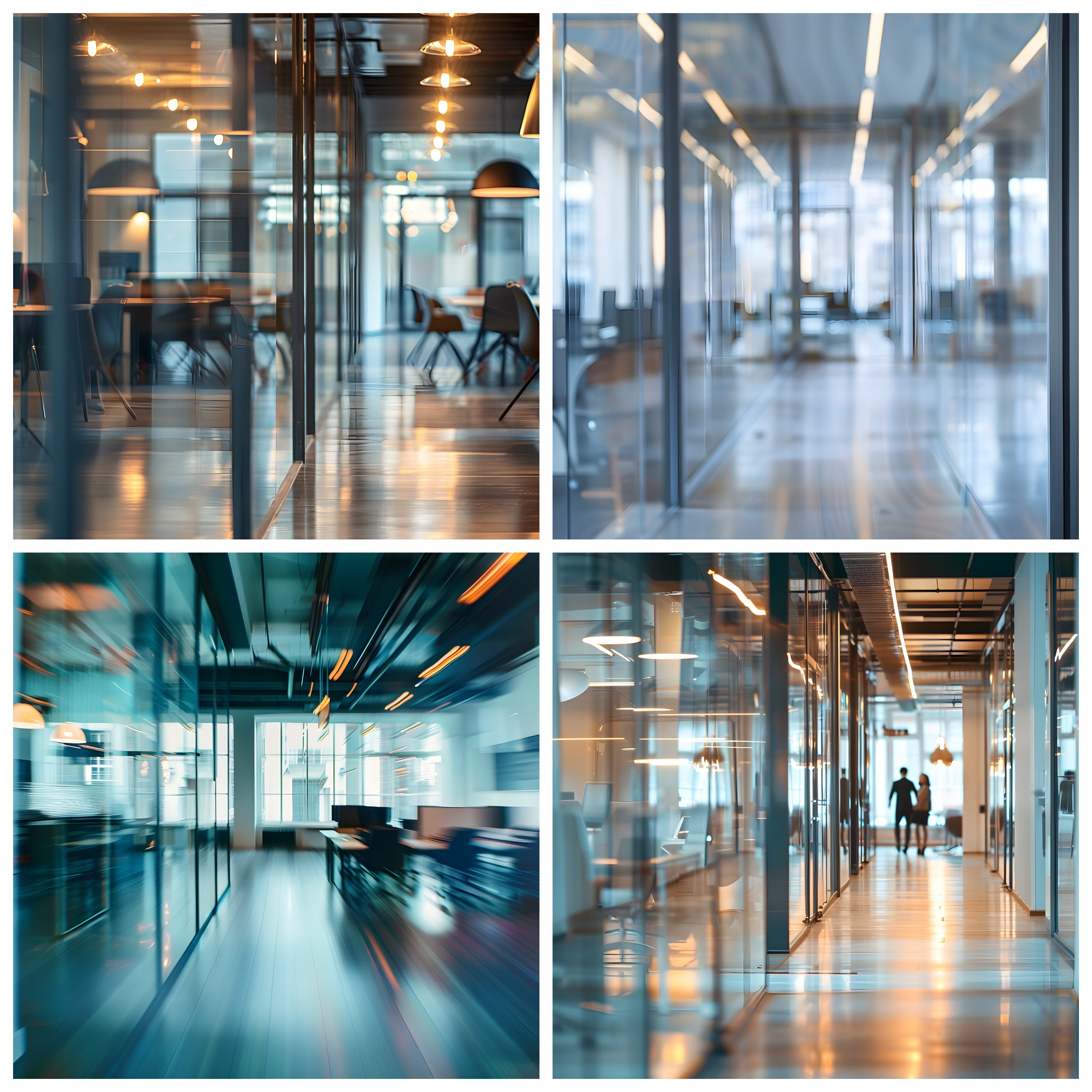 Modern Office Digital Backdrops Soft Focus Blurred Professional ...