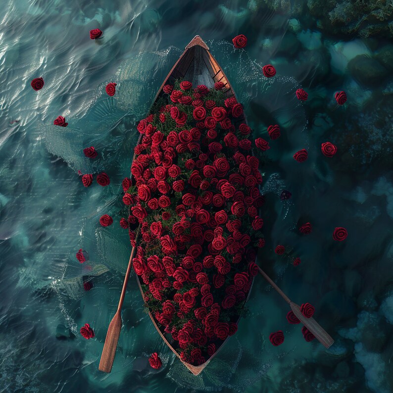 Flores de rosas rojas y fondos digitales de barcos Maternidad fondo ...