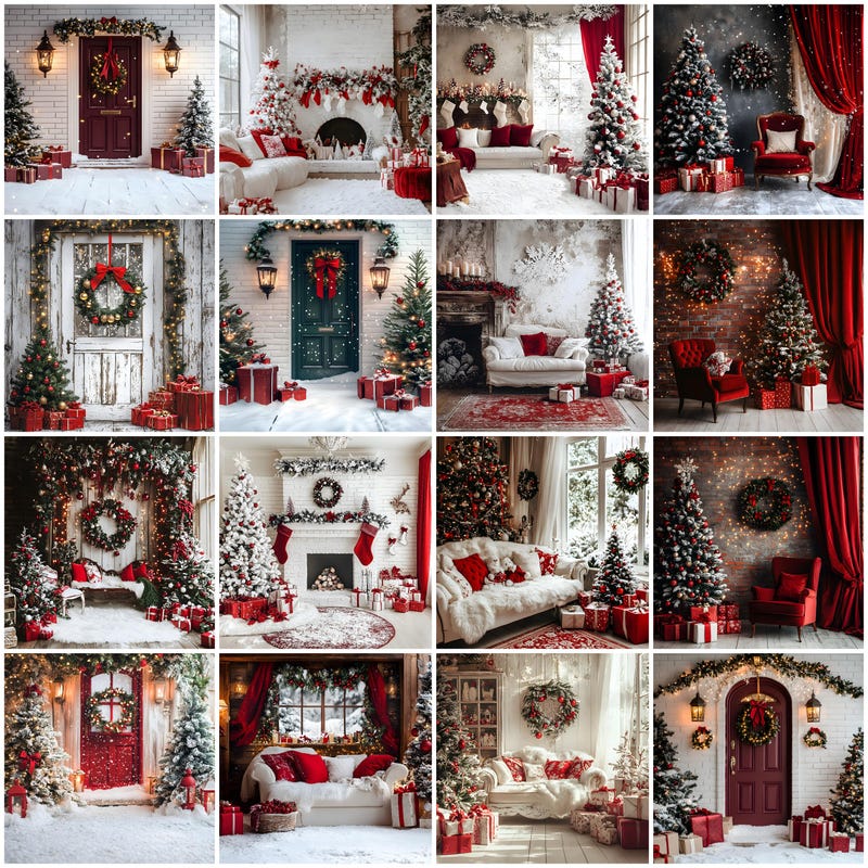 Christmas Photo Backdrop - Etsy