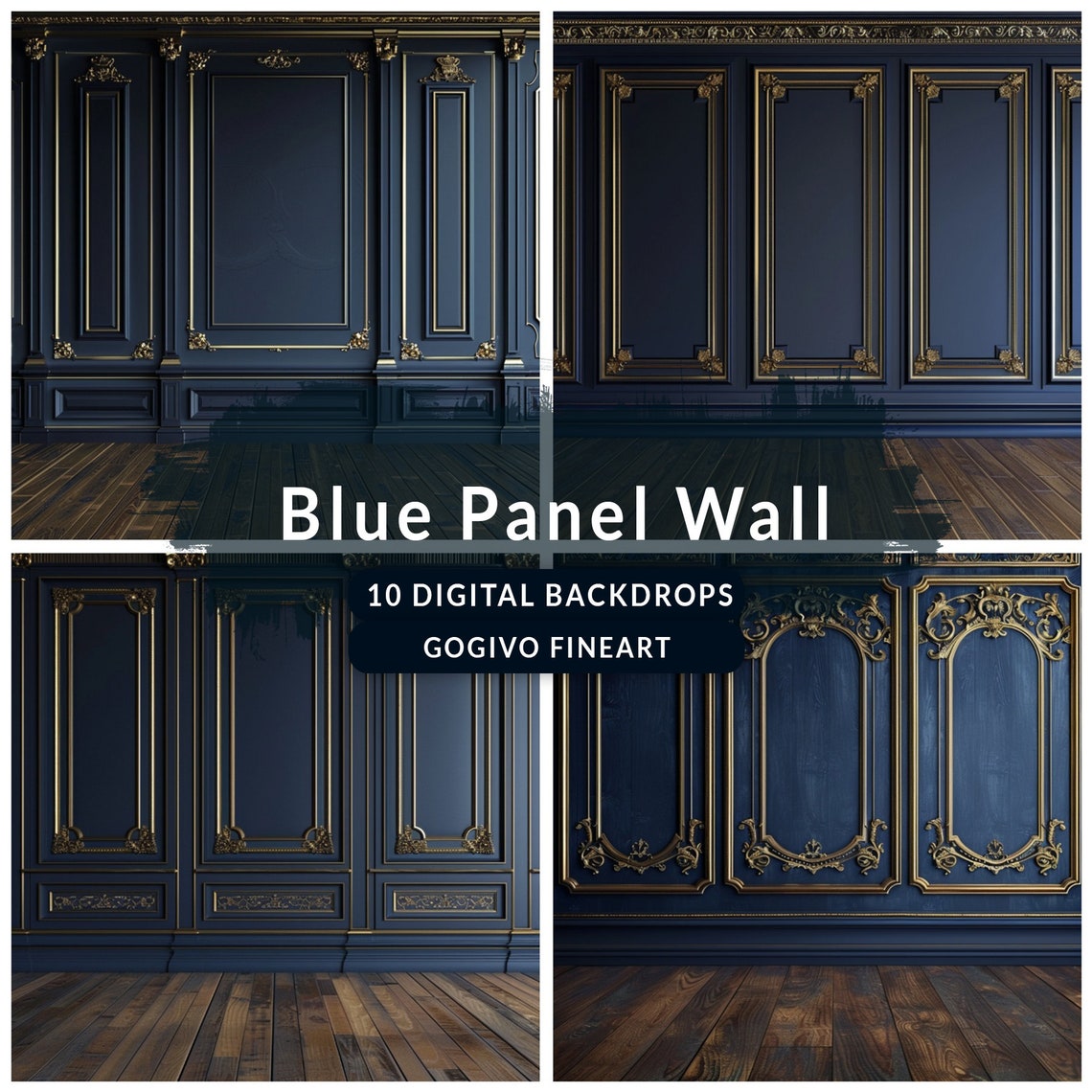 Panel Wall Digital Backdrop Set Digital Maternity Backdrop Overlays ...