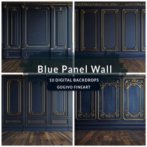 Panel Wall Digital Backdrop Set Digital Maternity Backdrop Overlays ...