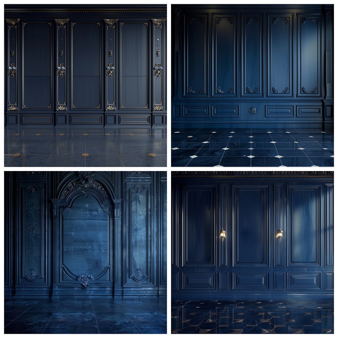 Panel Wall Digital Backdrop Set Digital Maternity Backdrop Overlays ...