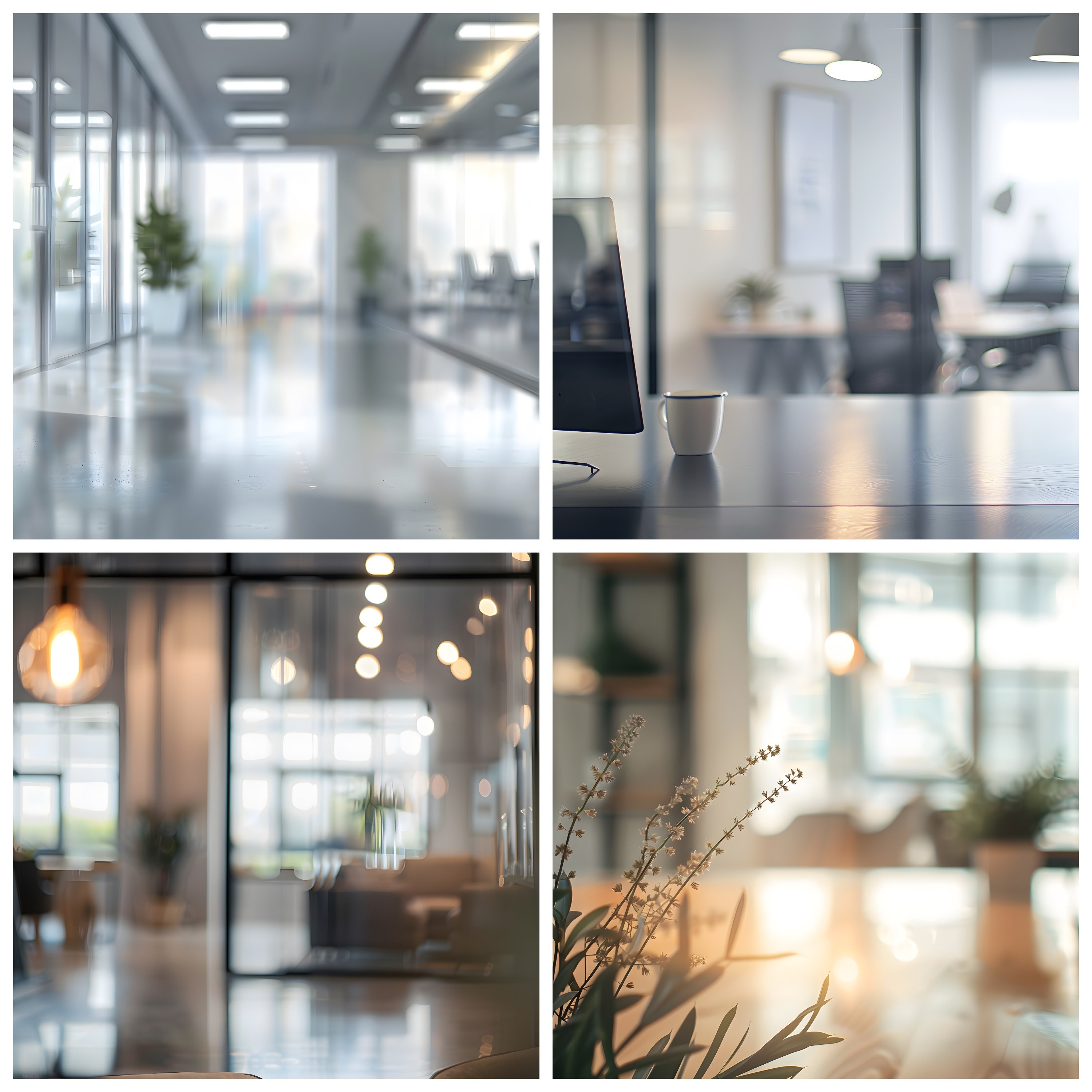 Modern Minimal Office Digital Backdrop Soft Focus Blurred Professional ...