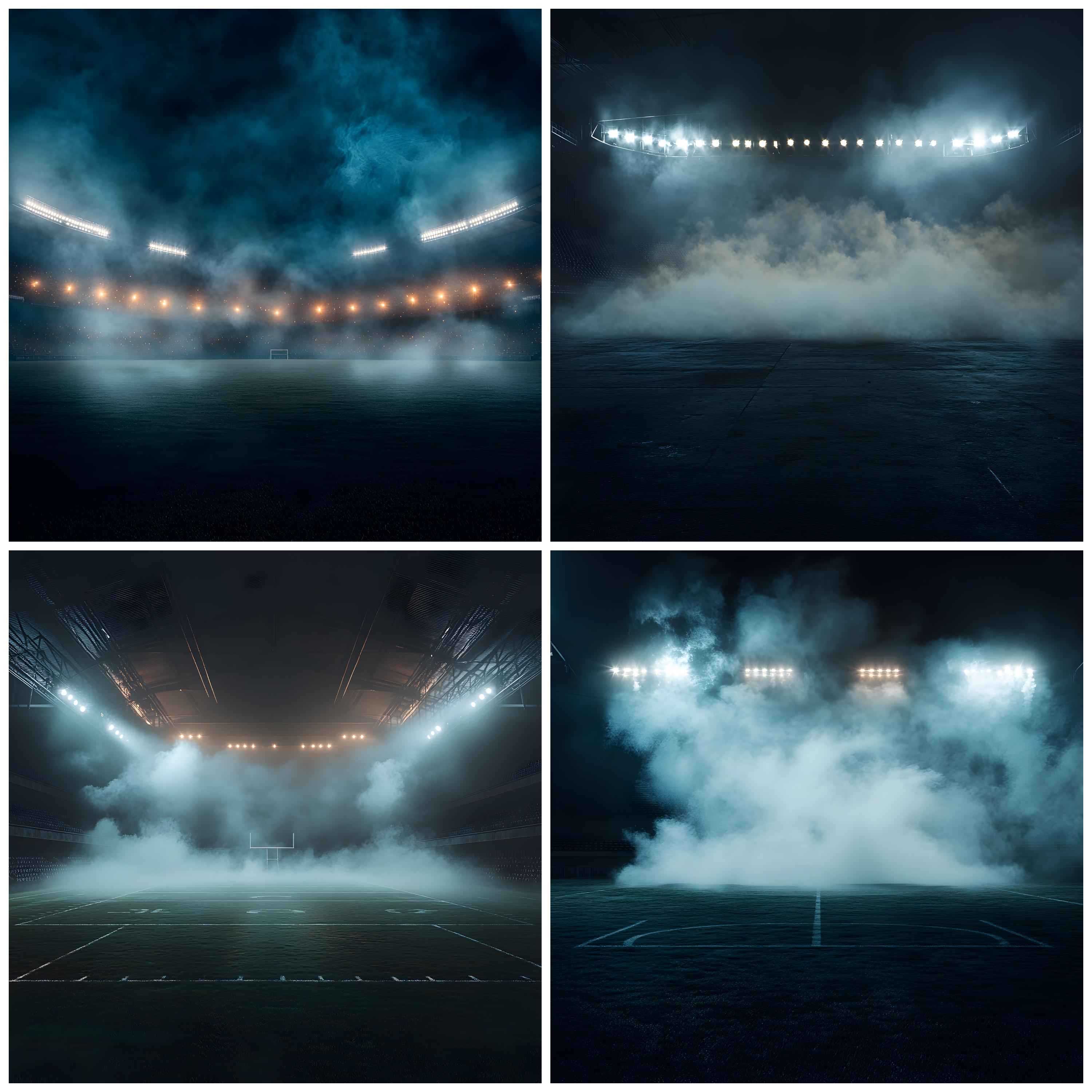 Friday Night Light Stadium Light Backdrop Overlays - Sports Photography ...