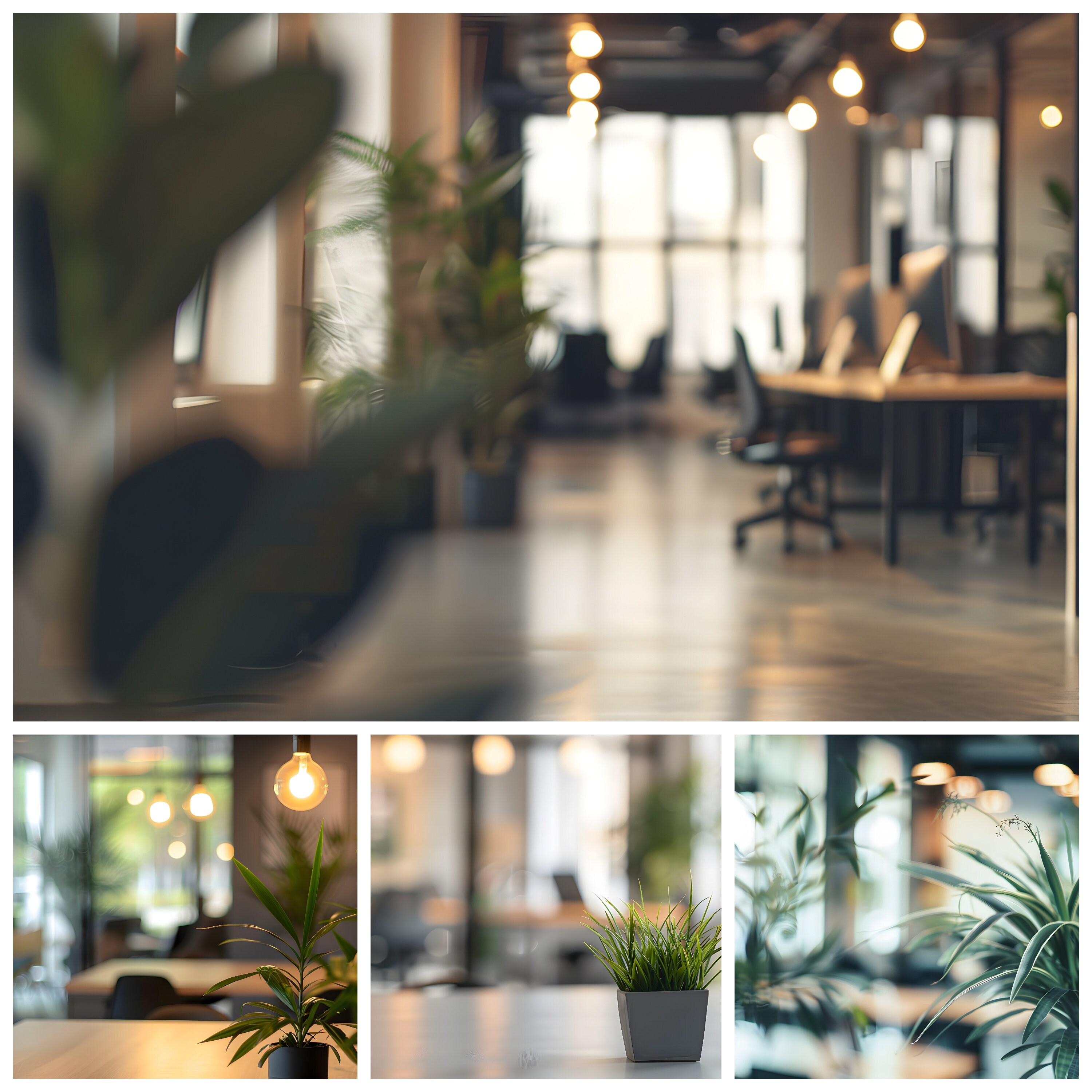 Modern Minimal Office Digital Backdrop Soft Focus Blurred Professional ...