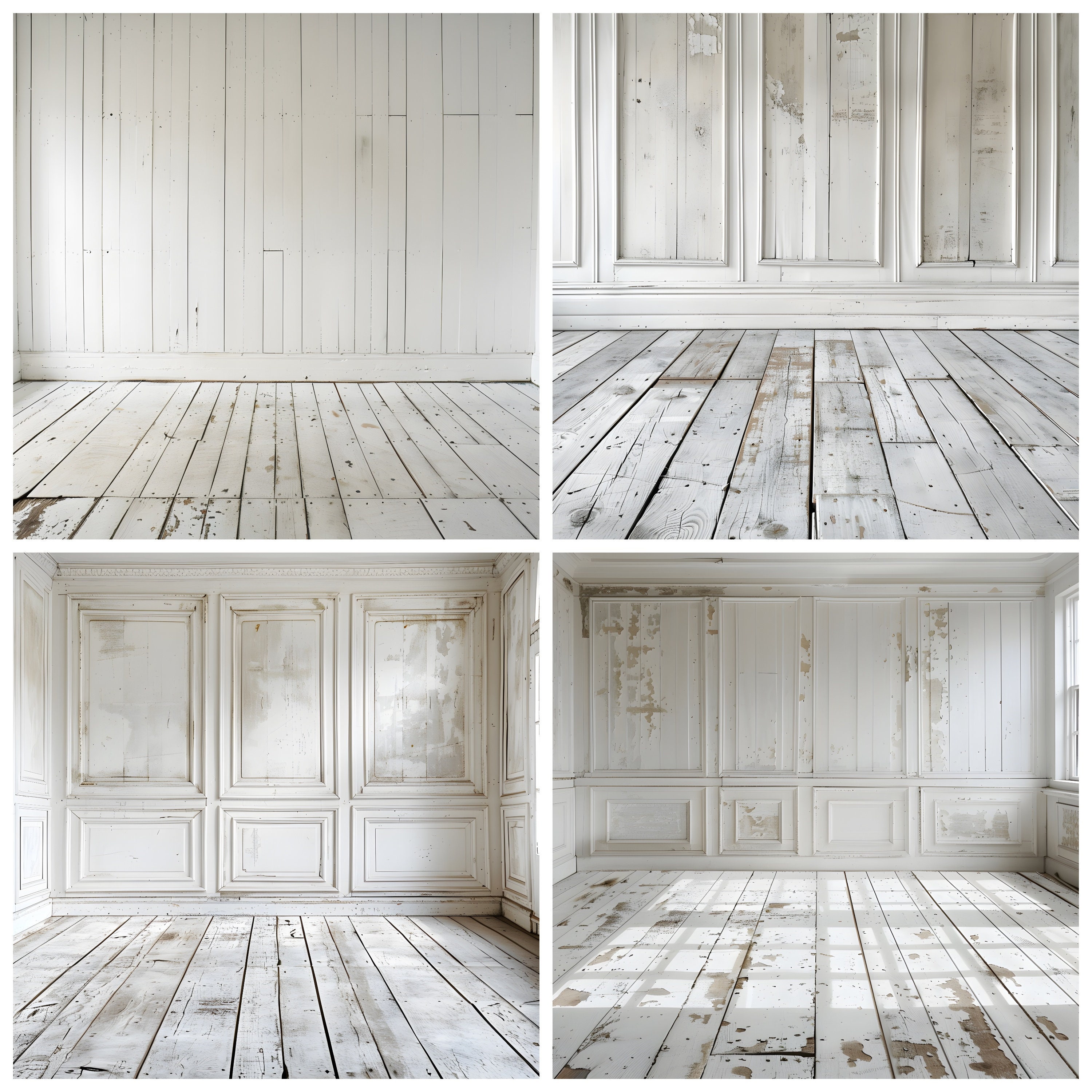 Rustic White Panel Wall Digital Backdrop Set Maternity Digital Backdrop ...