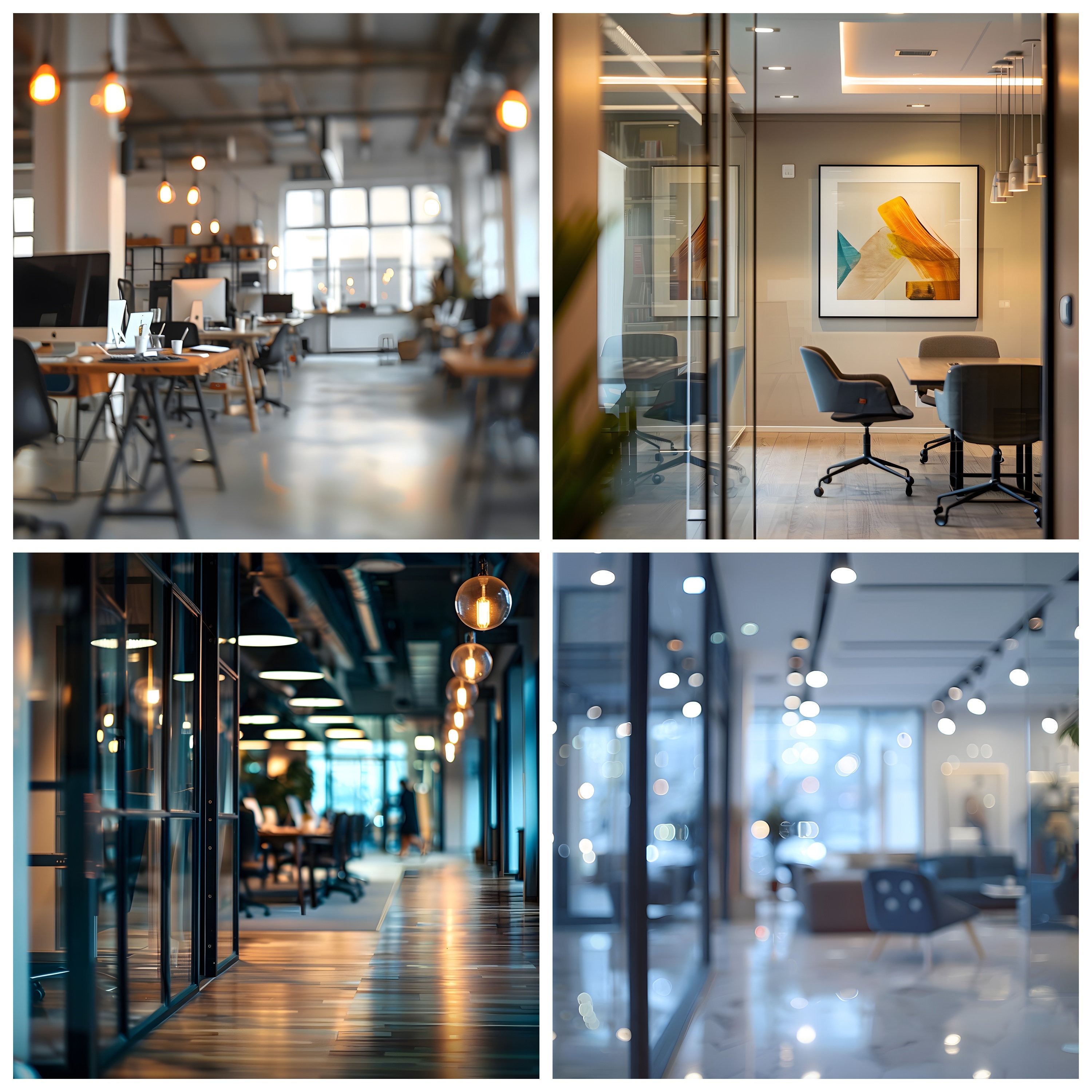 Modern Office Digital Backdrops Soft Focus Blurred Professional ...