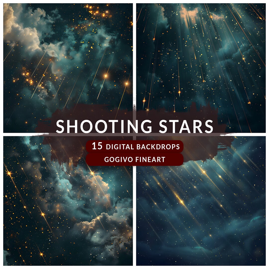 Shooting Stars Digital Photo Backdrops, Maternity Digital Backdrop ...