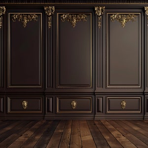 Brown Panel Wall Digital Backdrop Set Maternity Digital Backdrop ...