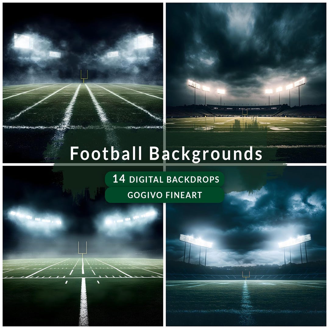 Football Stadium Background With Fog and Stadium Lights, Football ...