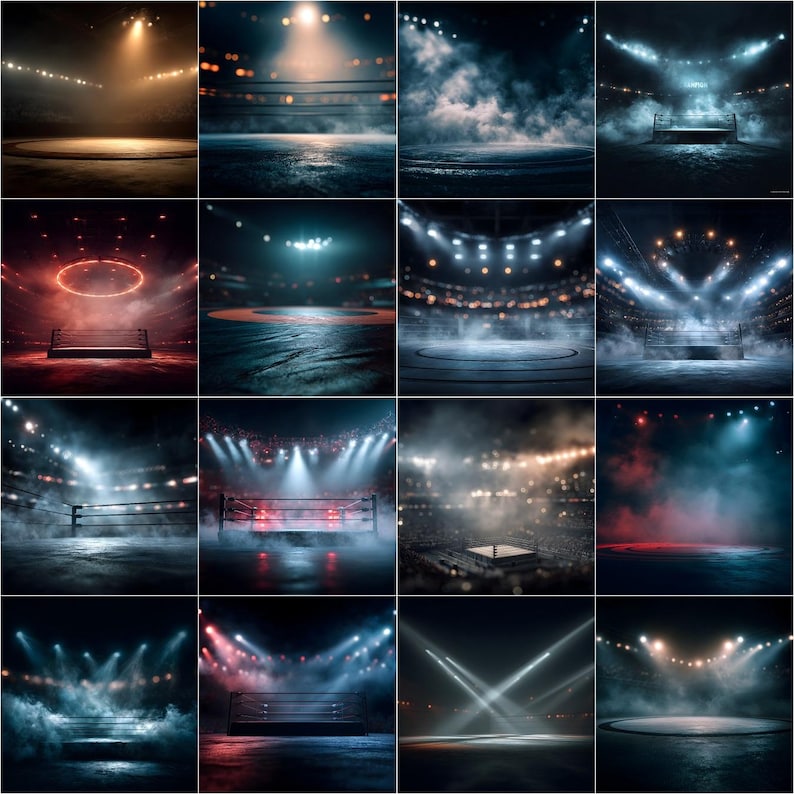 125 Wrestling Digital Backdrops – Epic Sports Photography Backgrounds ...