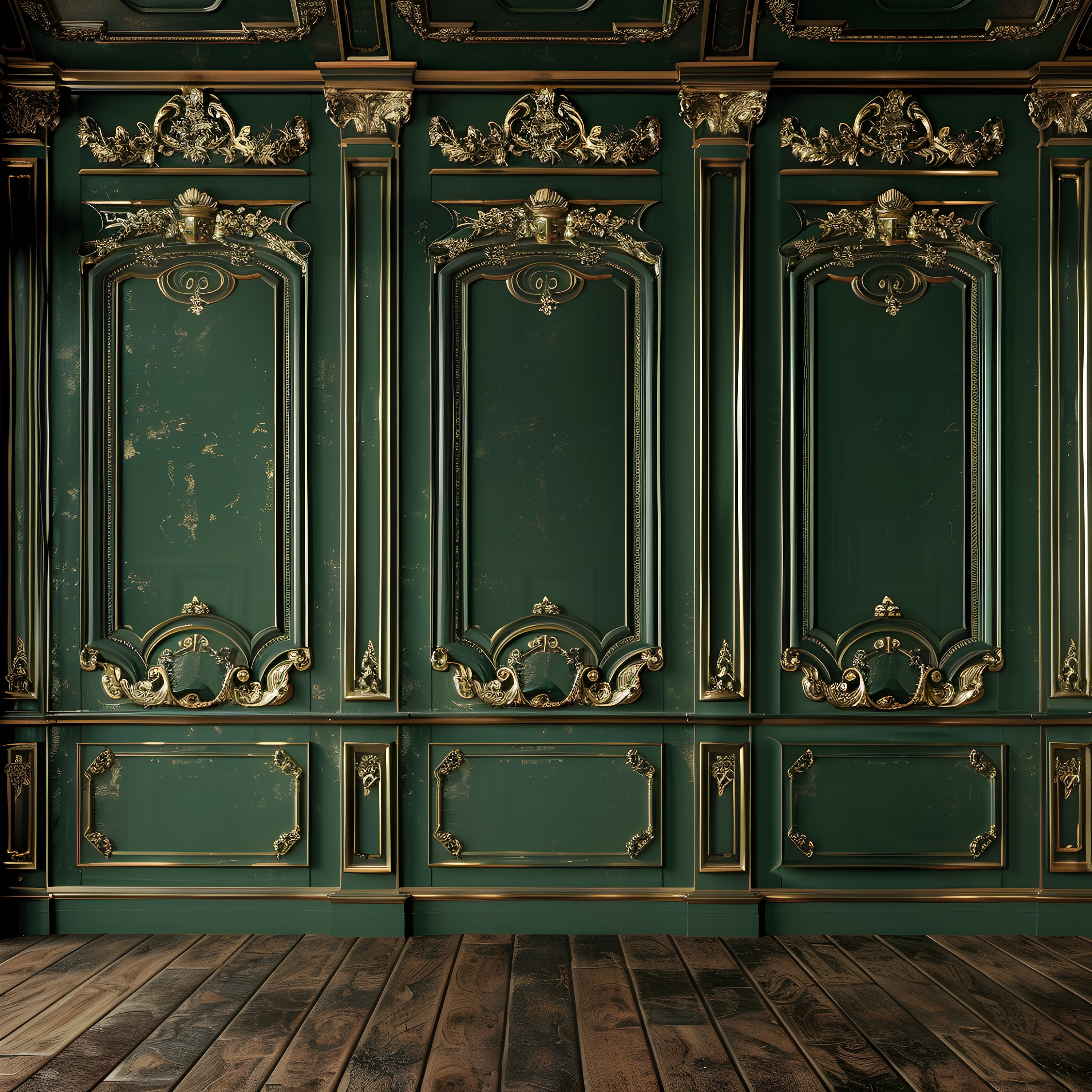 Green Panel Wall Digital Backdrop Set Maternity Digital Backdrop ...