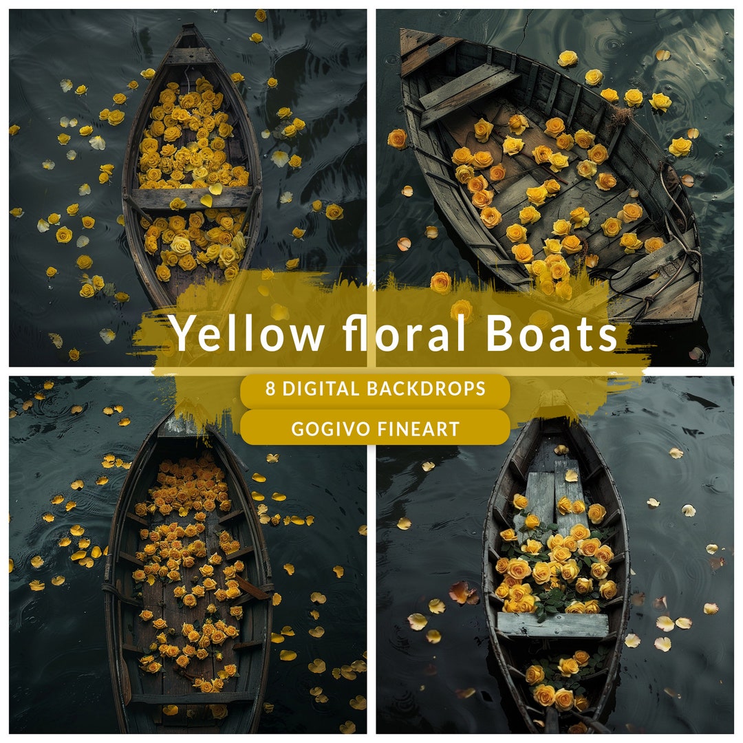 Floral Boats Maternity Digital Backdrop Overlays Boat Backgrounds ...