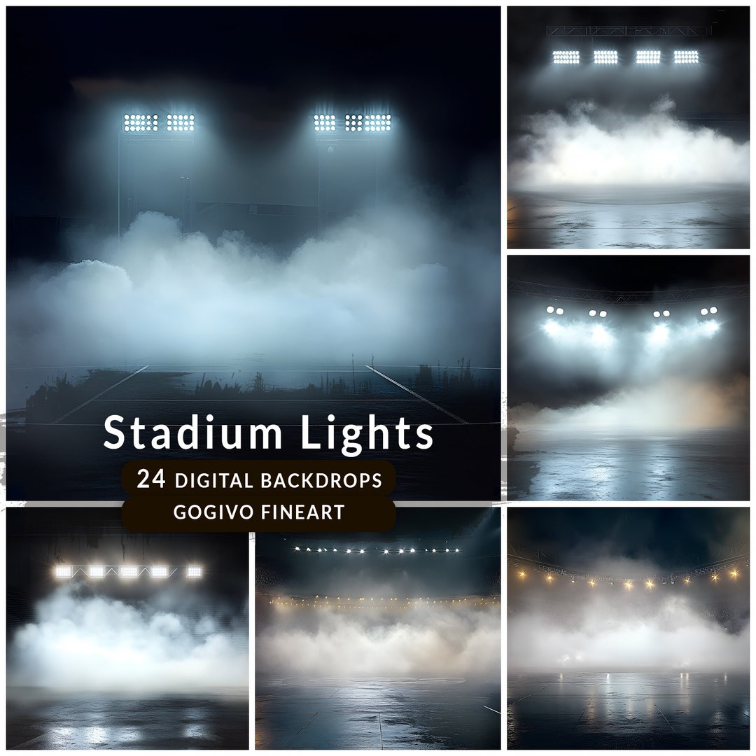 Stadium Lights Digital Backdrop High Resolution Sports Photography ...