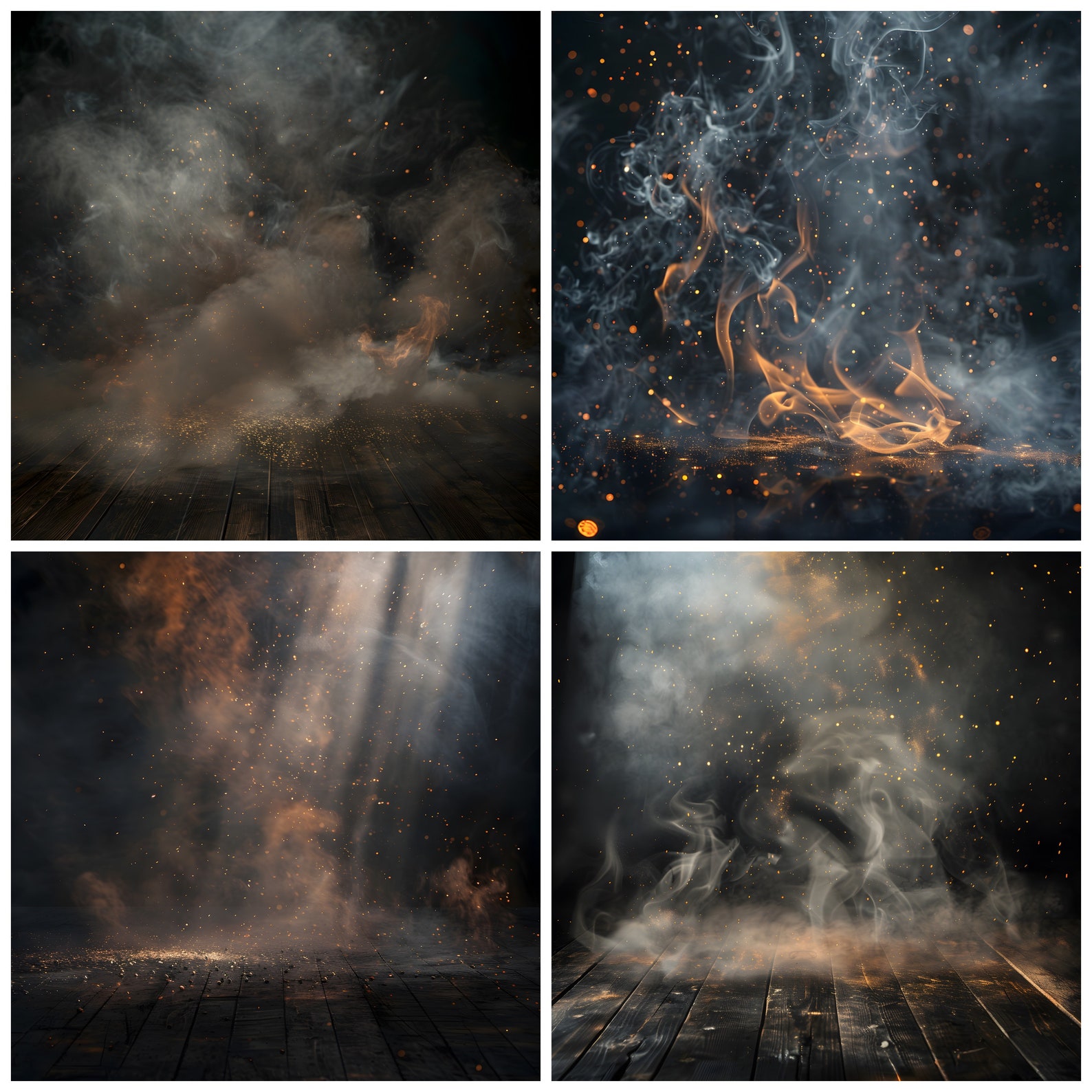 Smoke Fire and Spark Digital Backdrop Overlay for Composite Photography ...