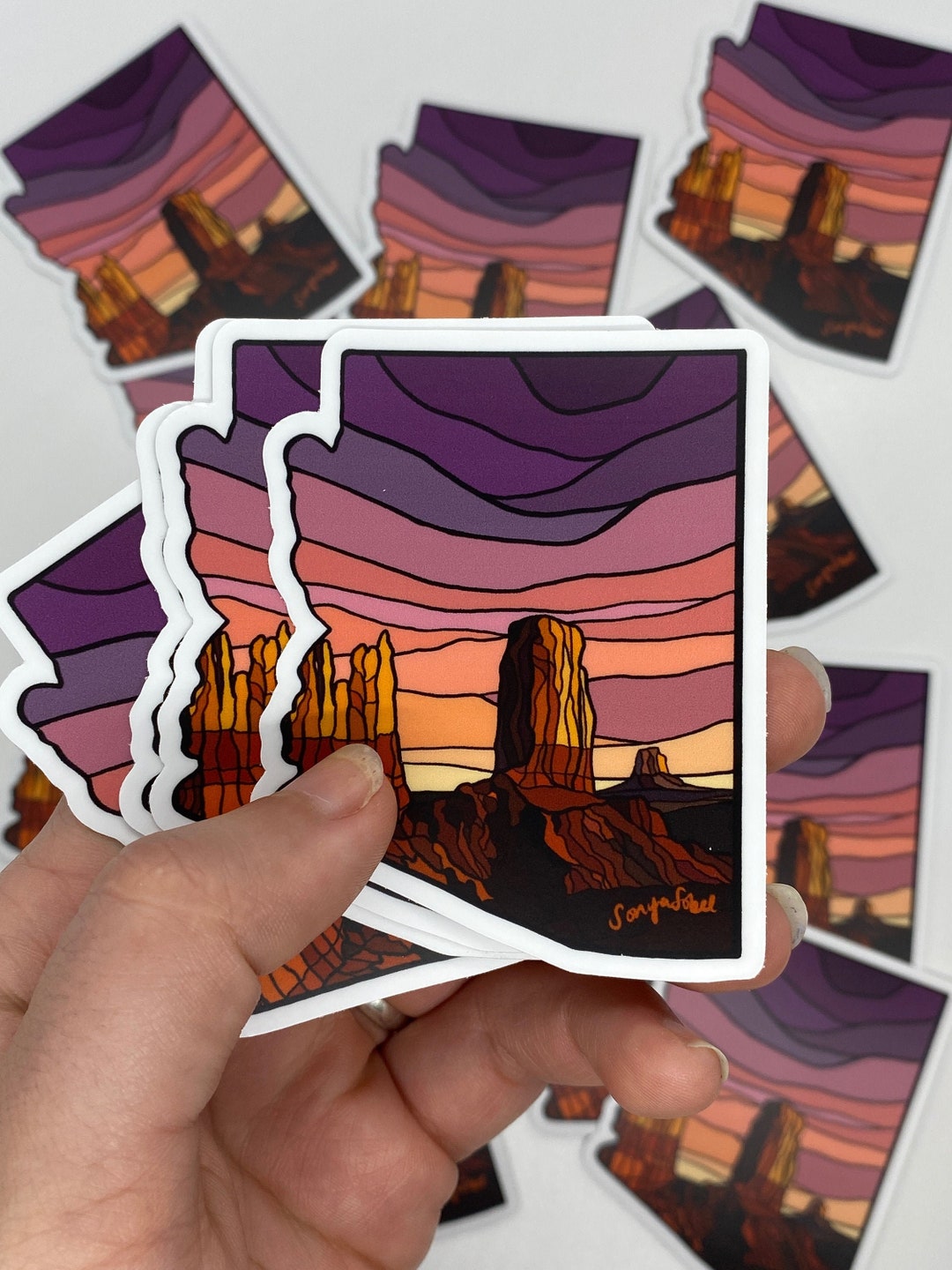 Monument Valley, Arizona Sticker | 3" Vinyl Sticker - Etsy
