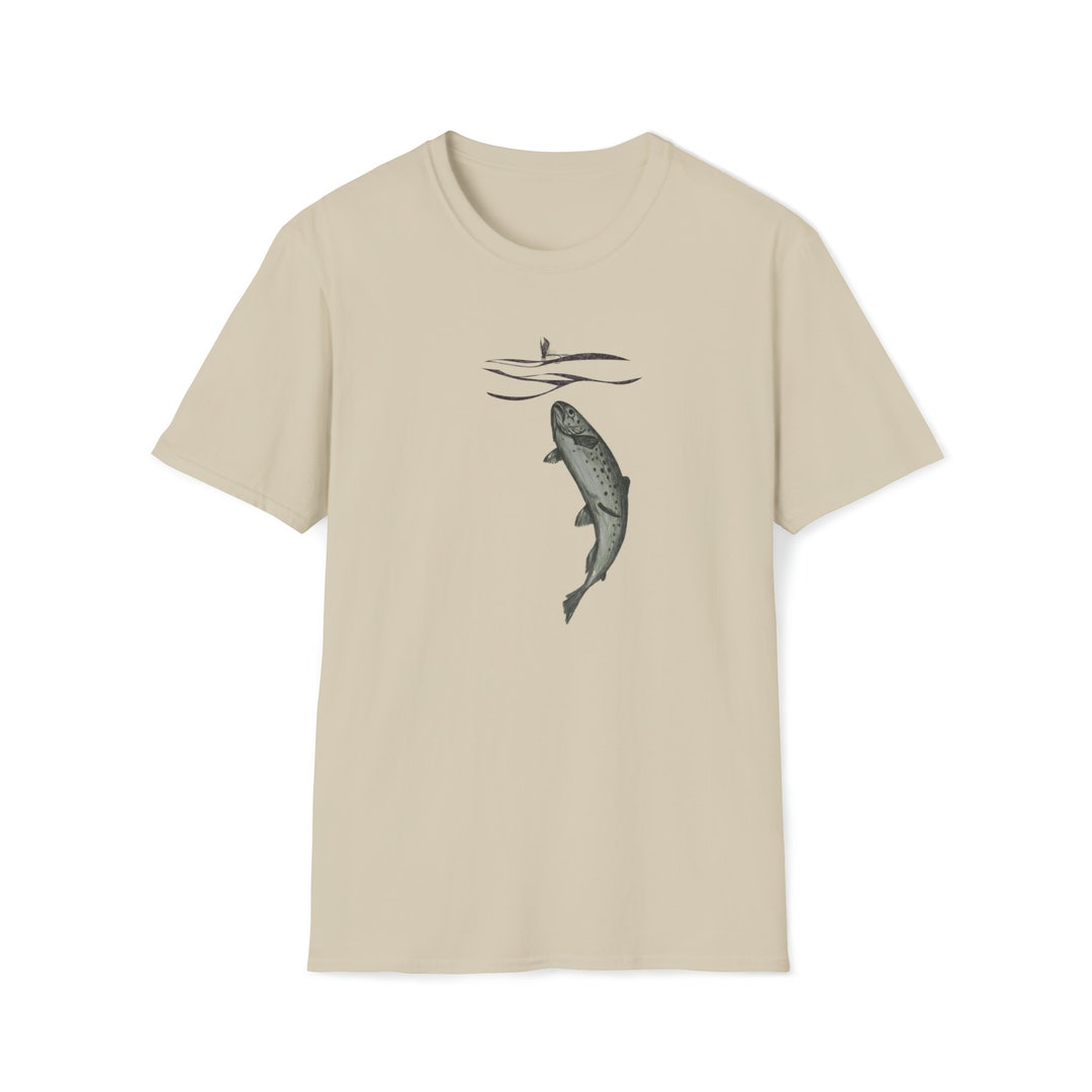 Brown Trout Stalking Dry Fly Fly Fishing T-shirt Fly Fisherman Tshirt ...