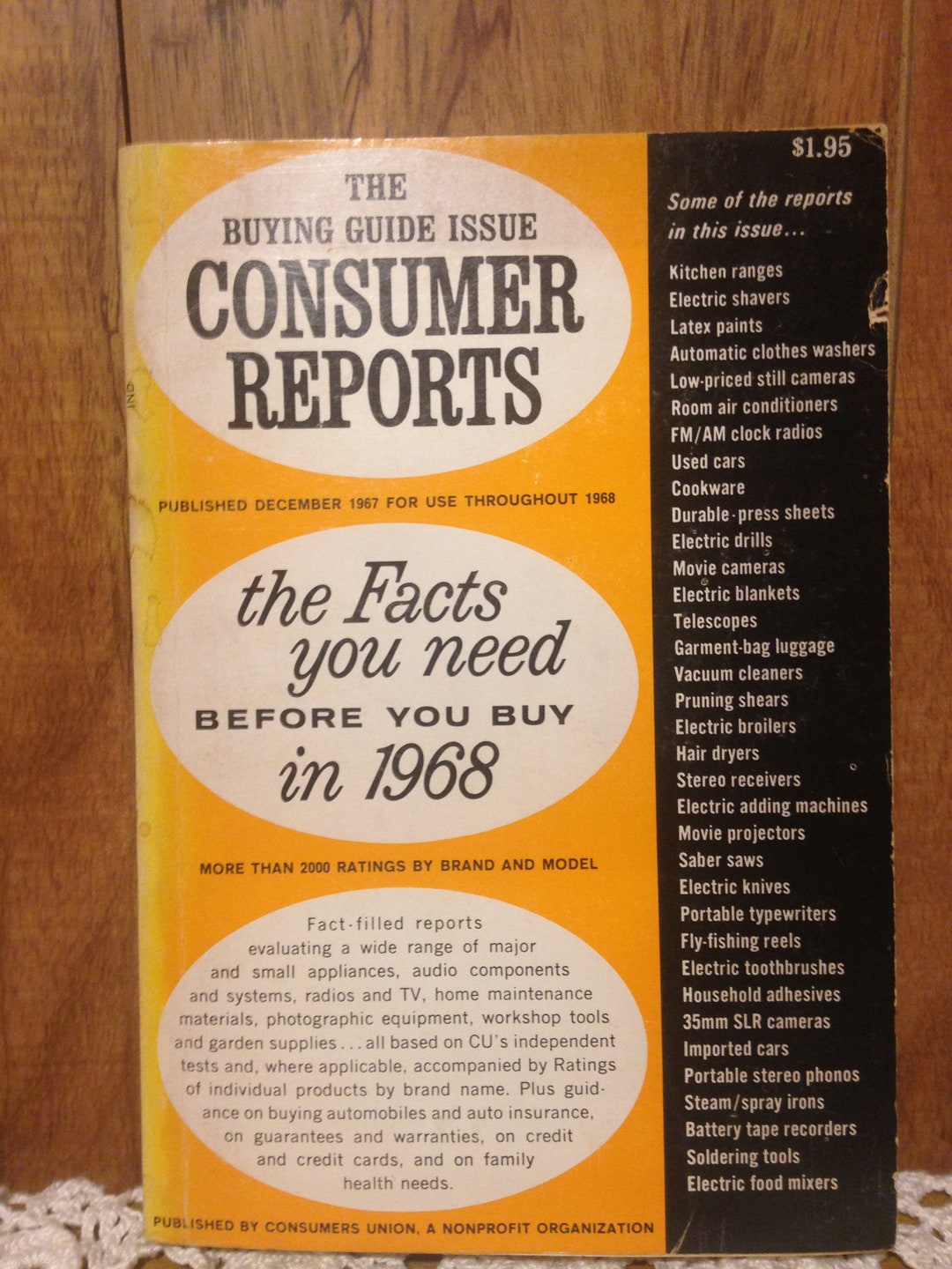 Buying Guide Issue COMSUMER REPORTS the Facts You Need Before You Buy ...