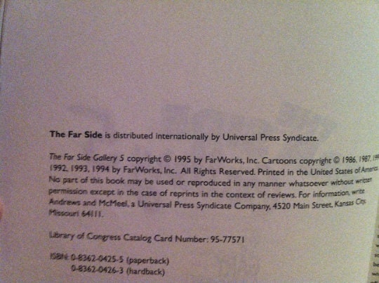 The Far Side Gallery 5 by Gary Larson foreword by Jane Goodall | Etsy