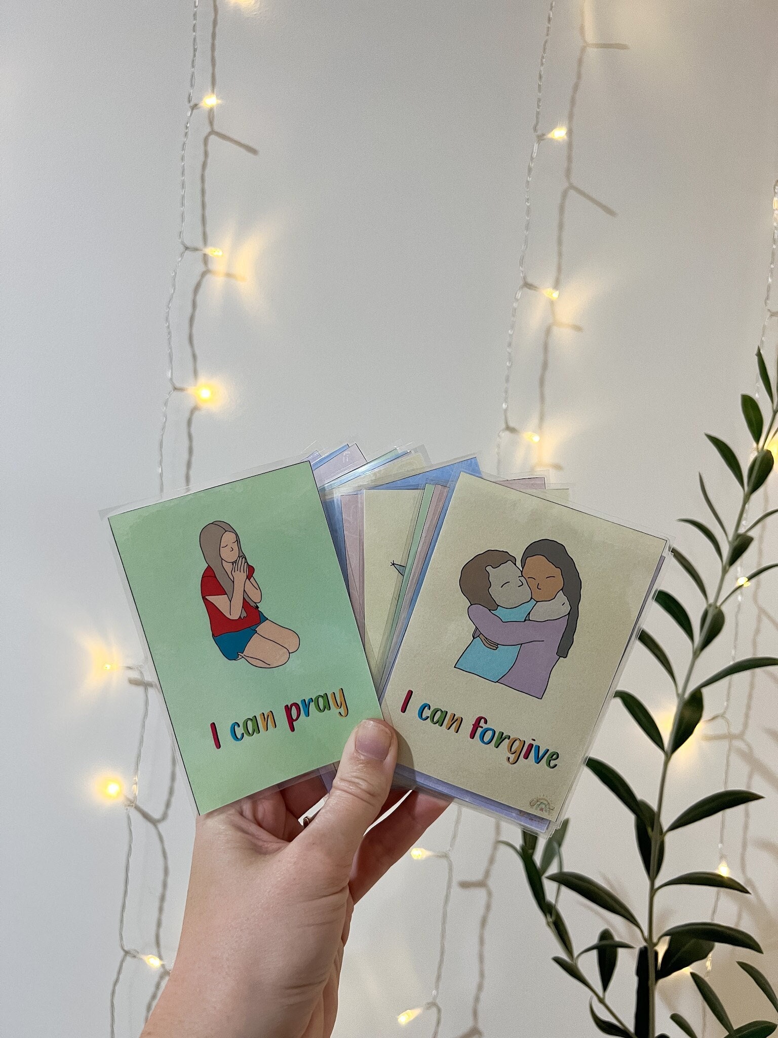 Christian Affirmation Cards Printable - Etsy
