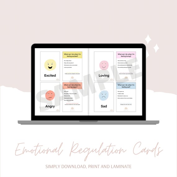 Emotional Regulation Cards Printable - Etsy