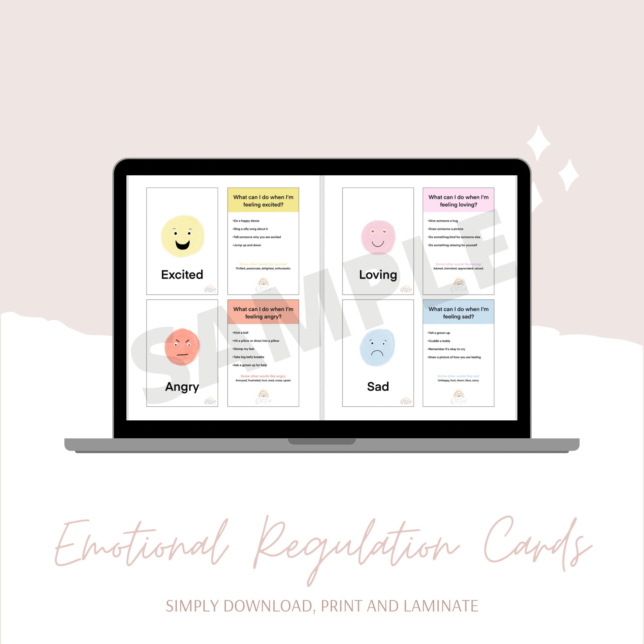 Emotional Regulation Cards Printable - Etsy Australia
