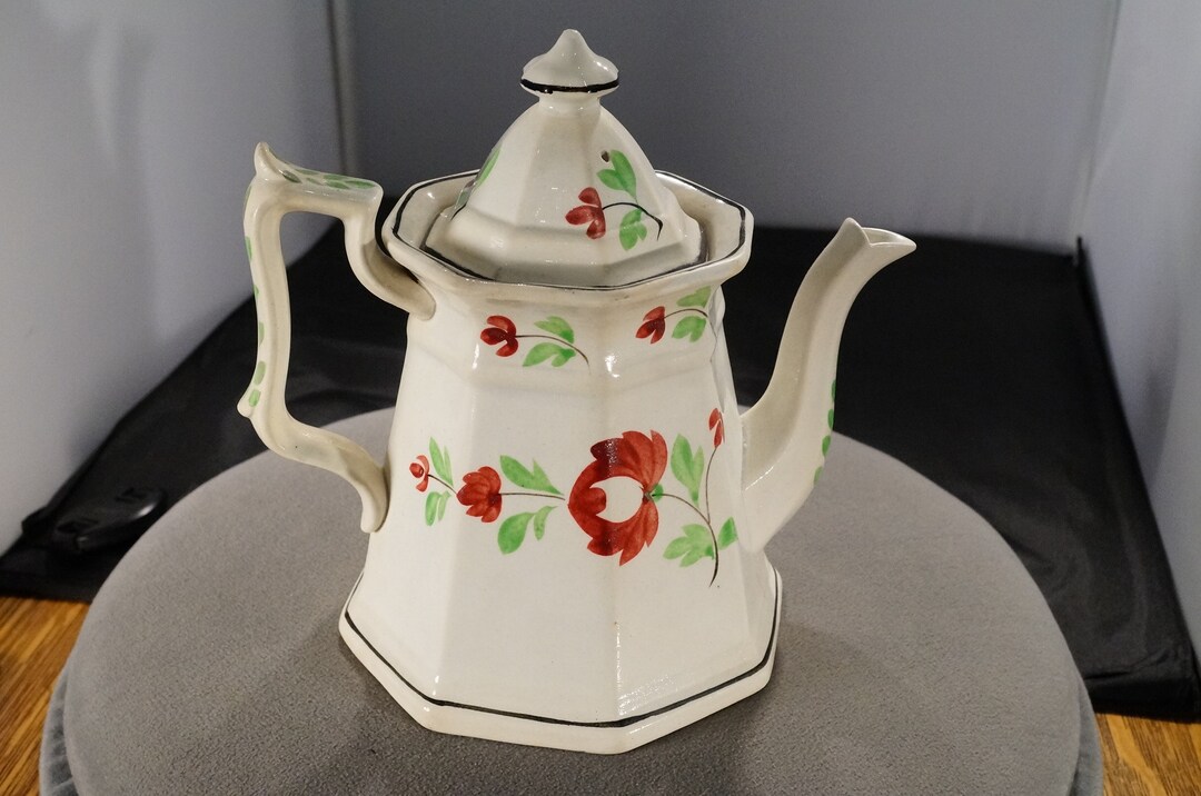 Antique Vintage Teapot Coffeepot Adams Micratex Old Colonial English ...
