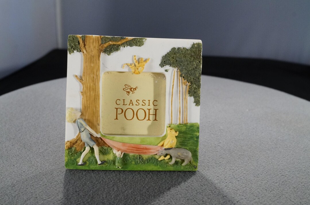 Vintage 3D Design Tigger Toss Square Picture Photo Frame Winnie the ...