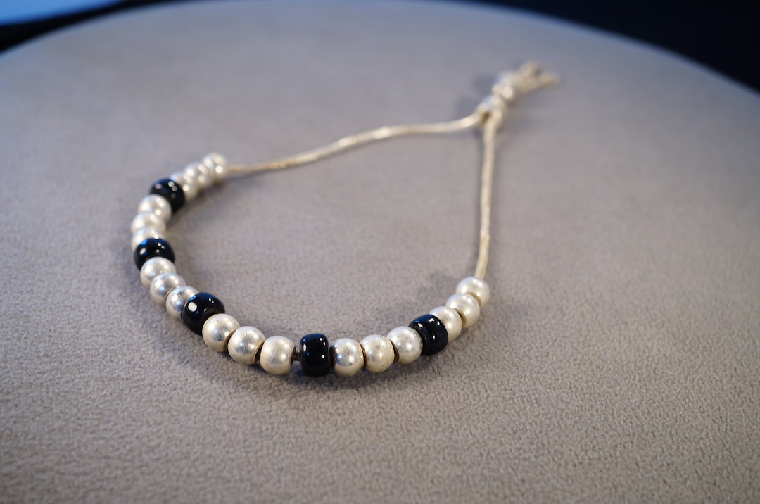 Vintage Silver Plated Greek Worry Prayer Beads Round Fancy Beads Art ...