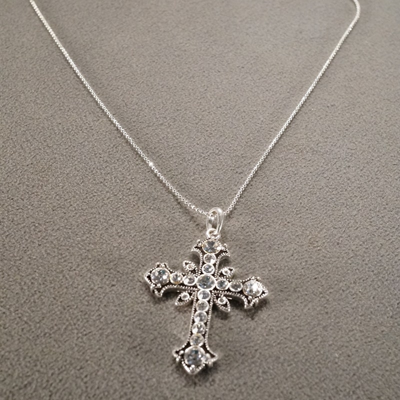 Silver Cross - Etsy
