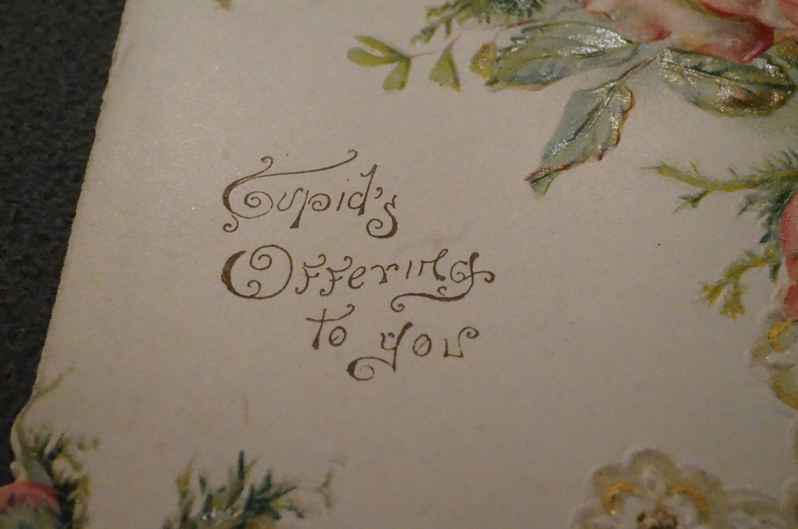 Antique 1800 Victorian Era Sweet Heart Valentine Card Embossed - Etsy