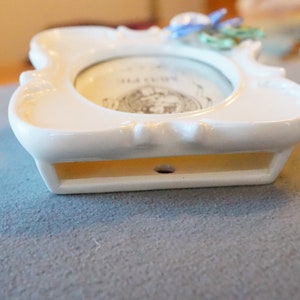 Vintage Ceramic Pottery Picture Frame Fancy Painted Flower Design Frame ...