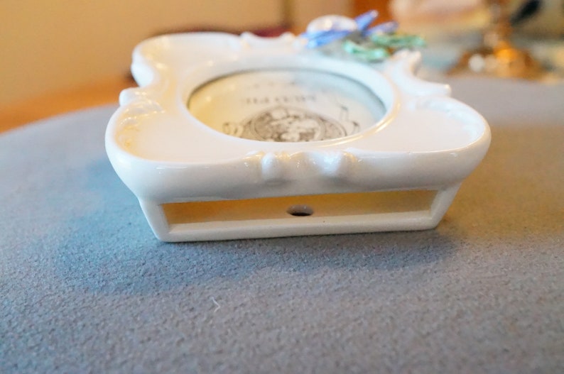 Vintage Ceramic Pottery Picture Frame Fancy Painted Flower - Etsy