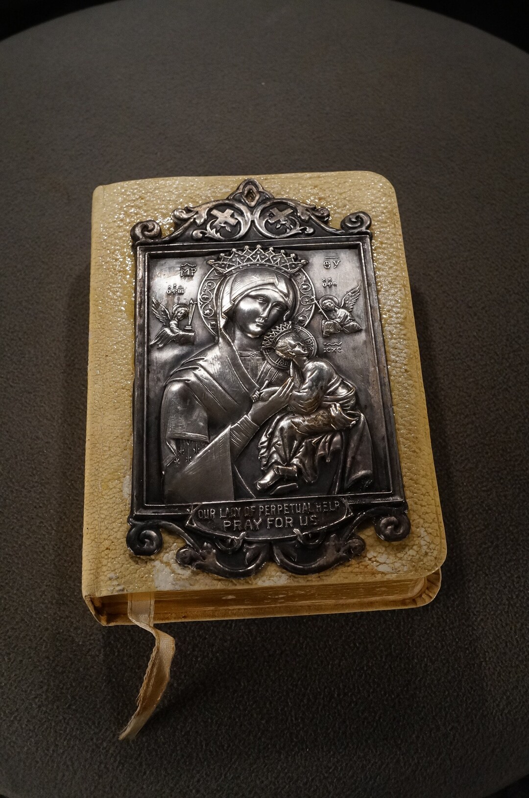 Antique Vintage Religious Holy Bible Book Sterling Silver Front Fancy ...