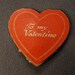 Antique 1800 Victorian Era Sweet Heart Valentine Card Embossed Curved ...