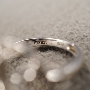 Vintage Wedding Band Stacker Design Ring Sterling Silver 22 Round Prong Set Diamond Star Moon ...