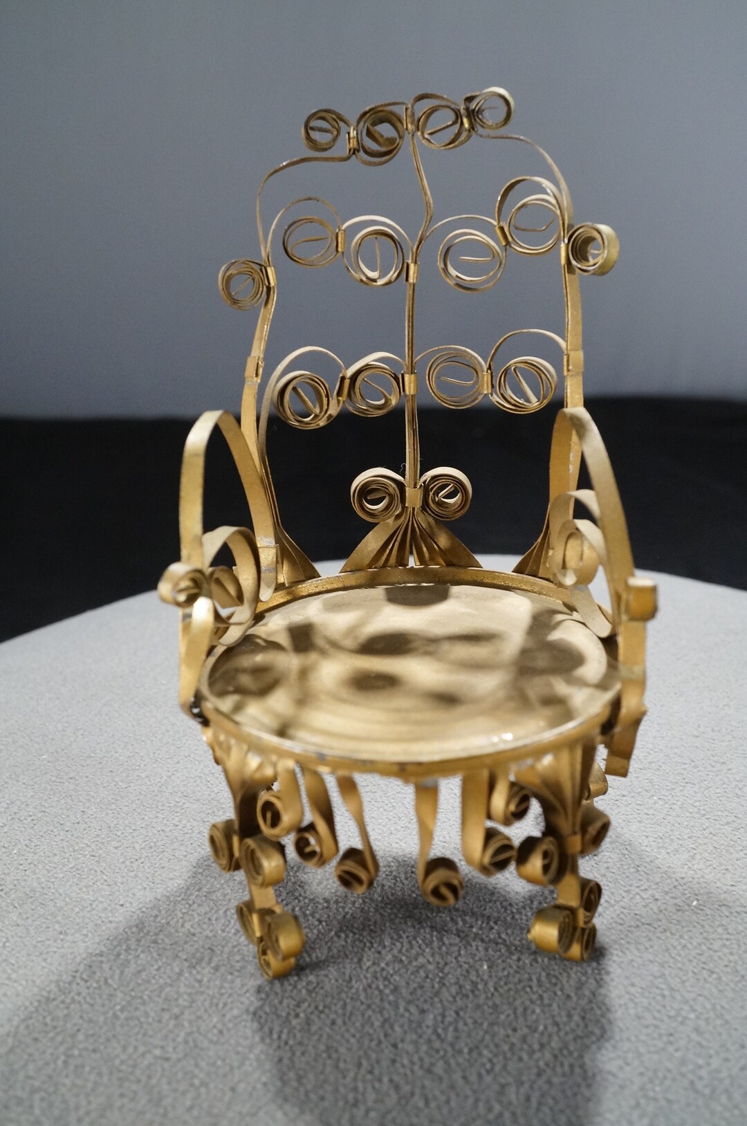 Antique Vintage Aluminum Tin Can Chair Hand Made Crafted Folk Art ...