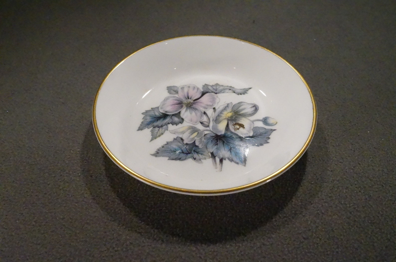 Antique Vintage England Royal Worcester Bone China Set 4 Floral Design ...