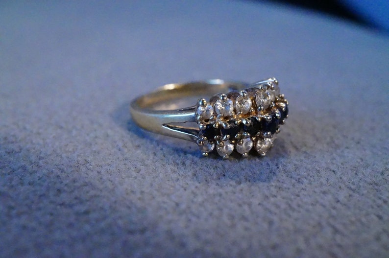 Vintage Sterling Silver Gold Overlay Wedding Band Stacker - Etsy