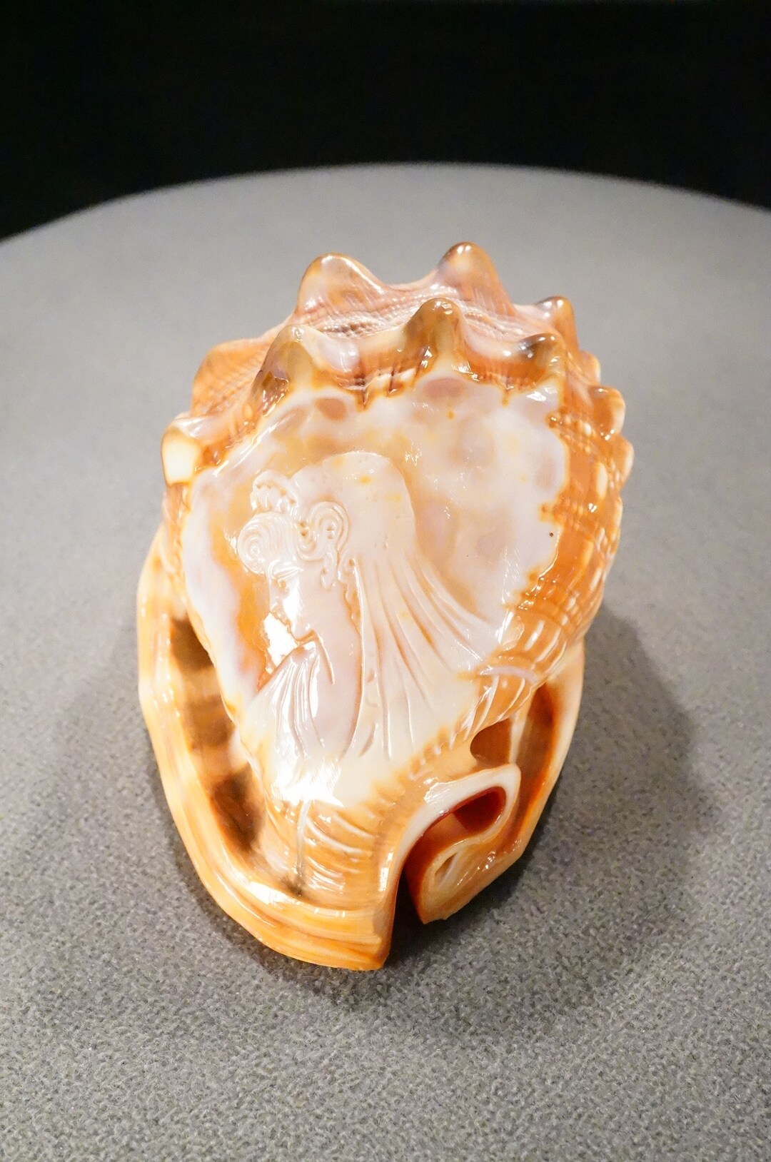 Antique Vintage Italian Hand Carved Cameo Conch Seashell Victorian ...