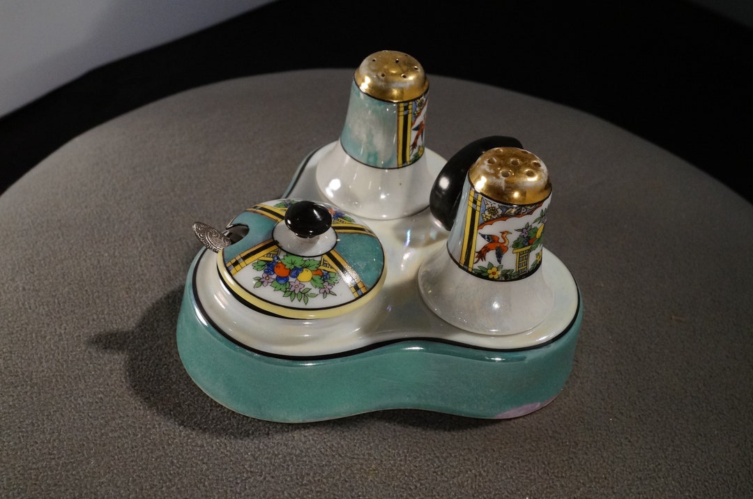 Antique Vintage 1920 Japanese Noritake Lusterware Hand Painted China ...