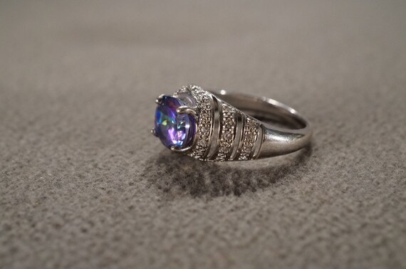Vintage Wedding Band Stacker Design Ring Multi Round … - Gem