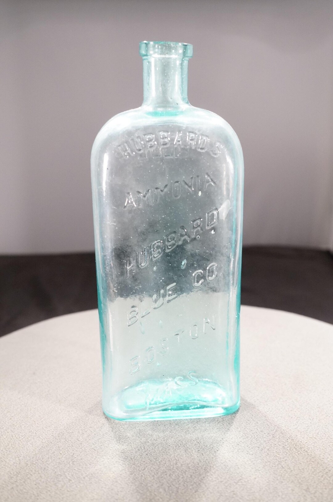 Antique Vintage Aqua Bottle Dr Hubbard Laboratory Ammonia Bottle ...