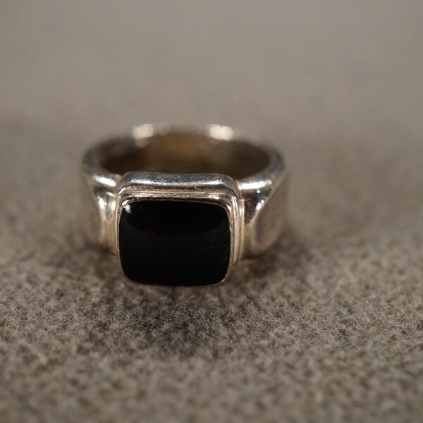 Square Stone Ring - Etsy