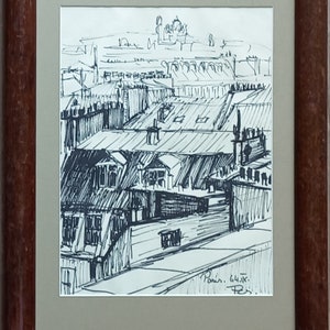 Rooftops of Paris, With the Sacre-coeur in the Distance – Vintage ...